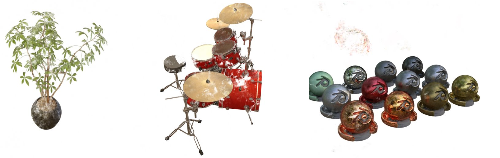 White noise arround renderd object (nerf-synthetic dataset), why ...