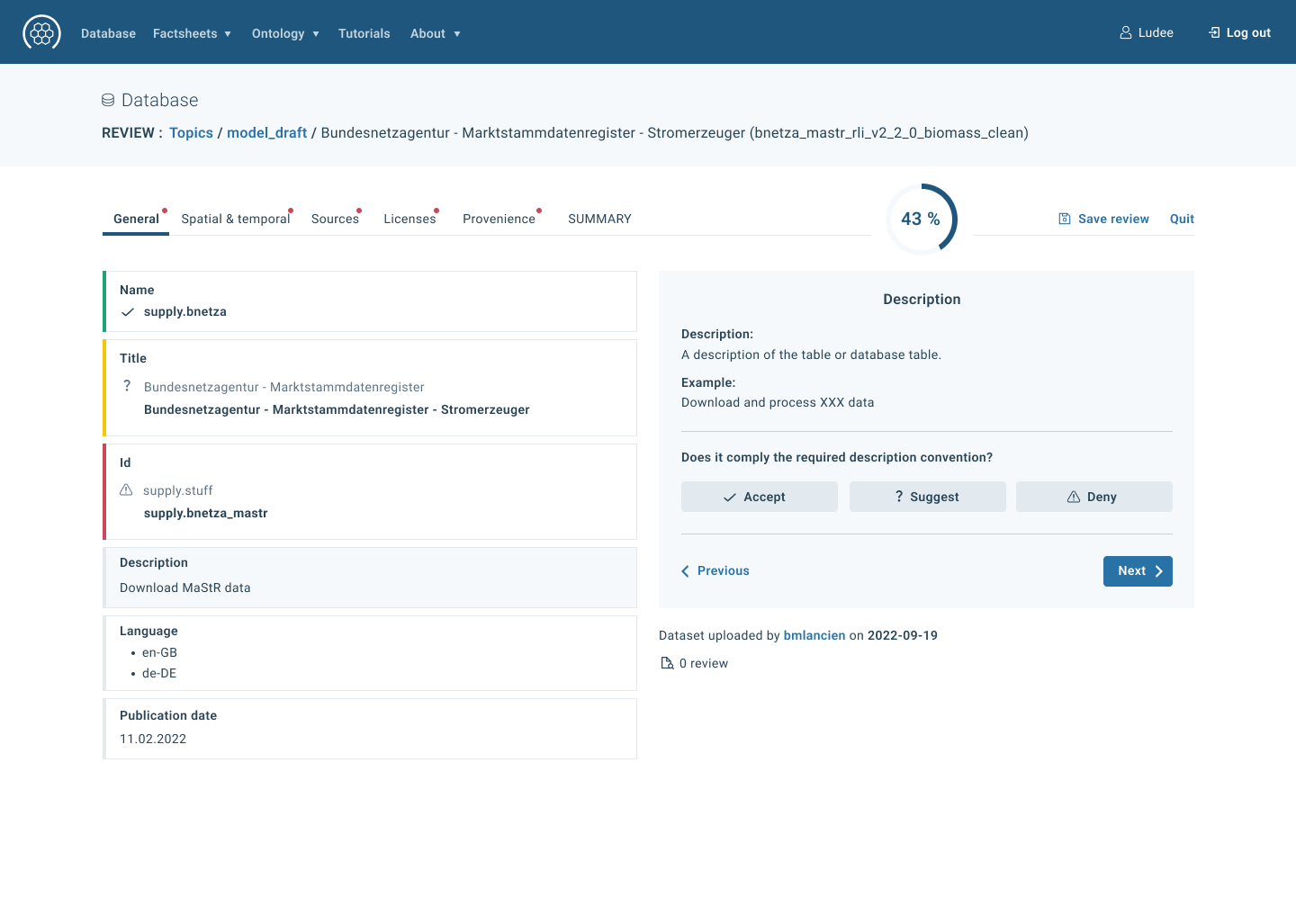 [OPR] Implement open peer review UI · Issue #1205 · OpenEnergyPlatform/oeplatform · GitHub