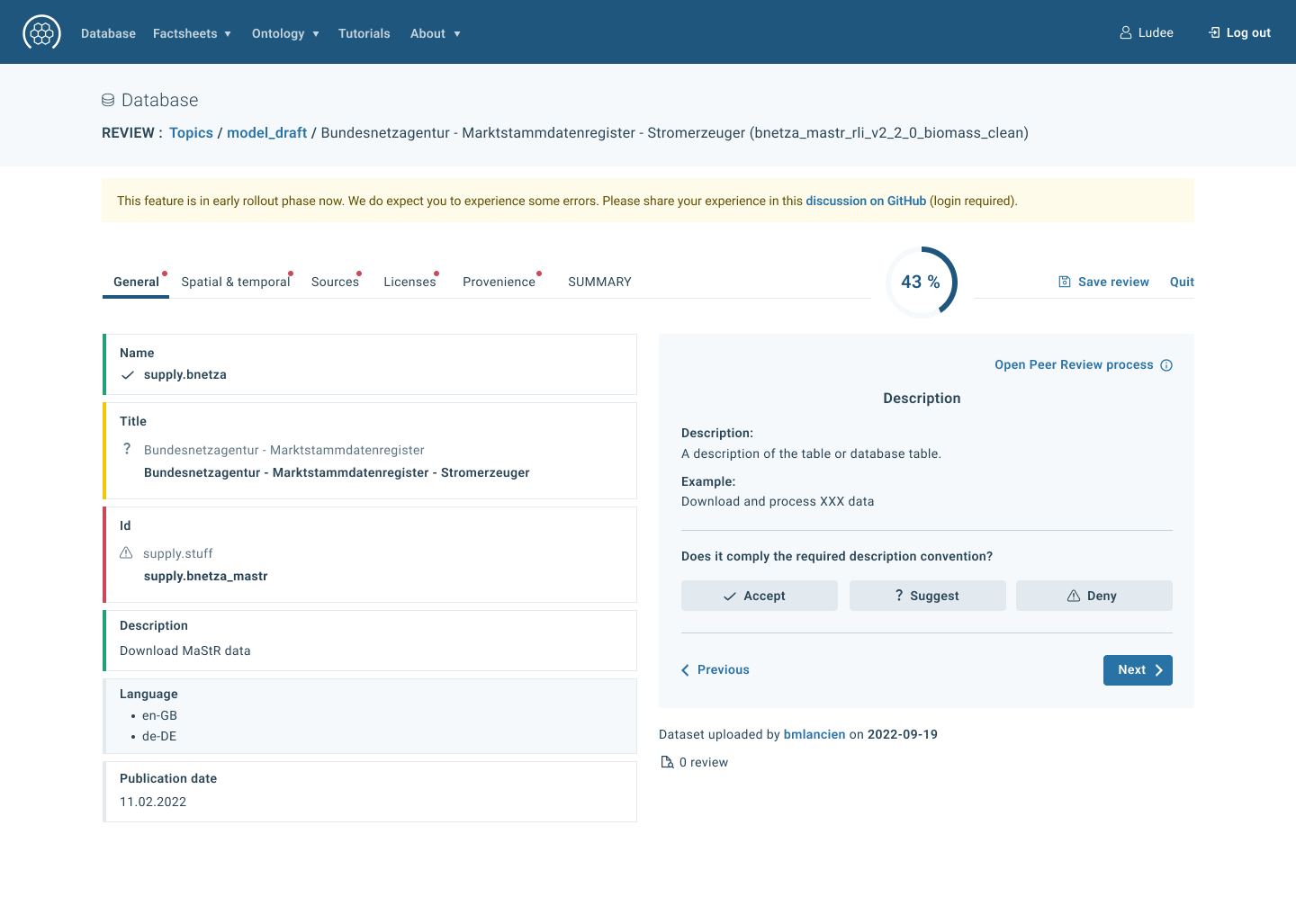 [OPR] Begin feature rollout phase - Communicate to the use · Issue #1263 · OpenEnergyPlatform ...