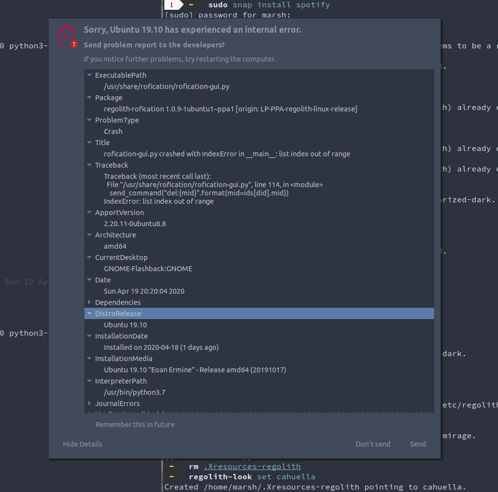 Rofication crash · Issue #250 · regolith-linux/regolith-desktop · GitHub