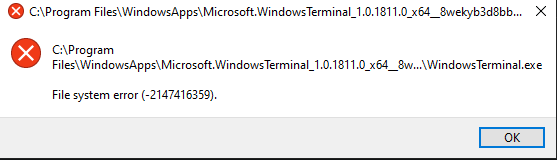 Not running after installation with chocolaty · Issue #6896 · microsoft/terminal · GitHub
