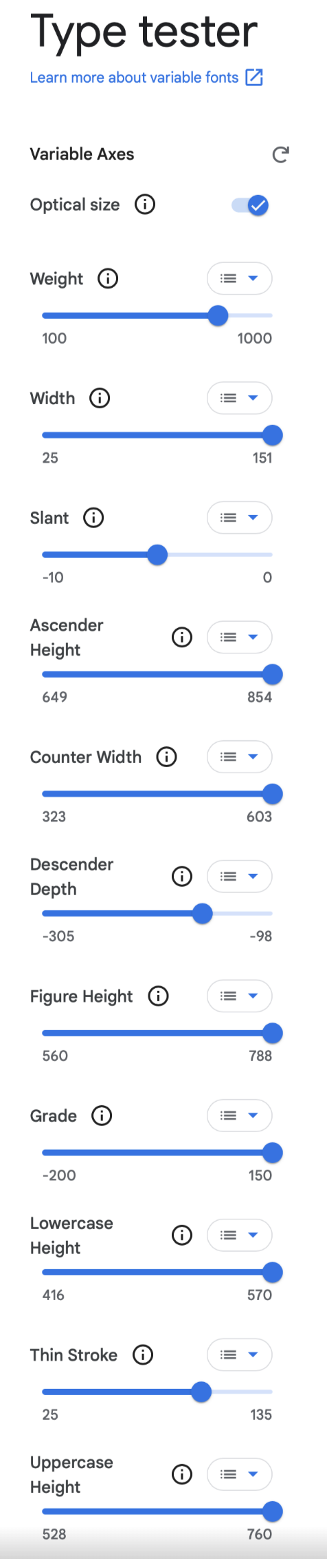 Variable axis naming not matching Google fonts · Issue #355 · googlefonts/roboto-flex · GitHub
