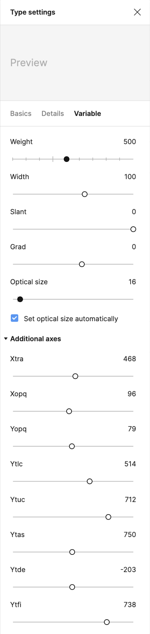 Variable axis naming not matching Google fonts · Issue #355 · googlefonts/roboto-flex · GitHub