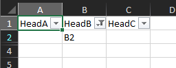 Creating Excel with autofilter + filtering value, then read it, the filtering value is lost ...