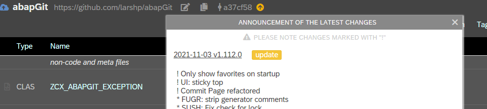 Set up a Change Log for abap2xlsx · Issue #885 · abap2xlsx/abap2xlsx · GitHub