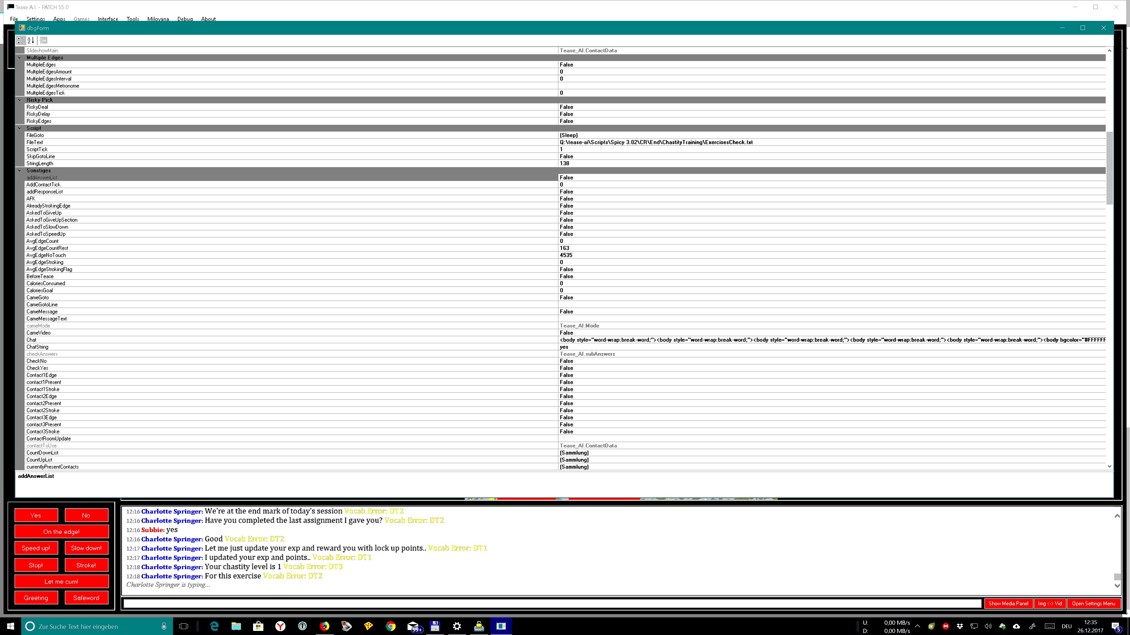 GNMSlaveModule_4ServiceTraining.txt - Script crashes after entering the ...
