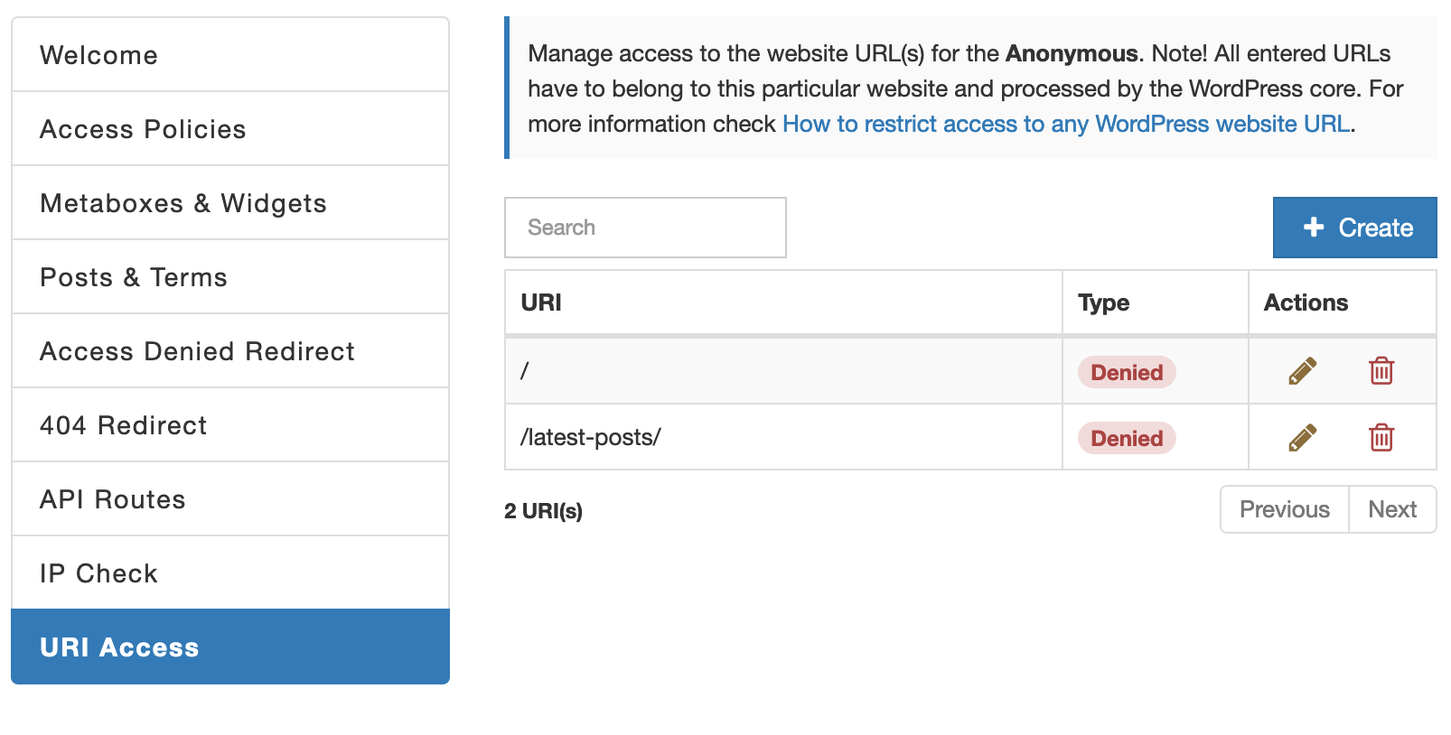 New rule is created if URI Access endpoint is updated · Issue #35 · aamplugin/advanced-access ...