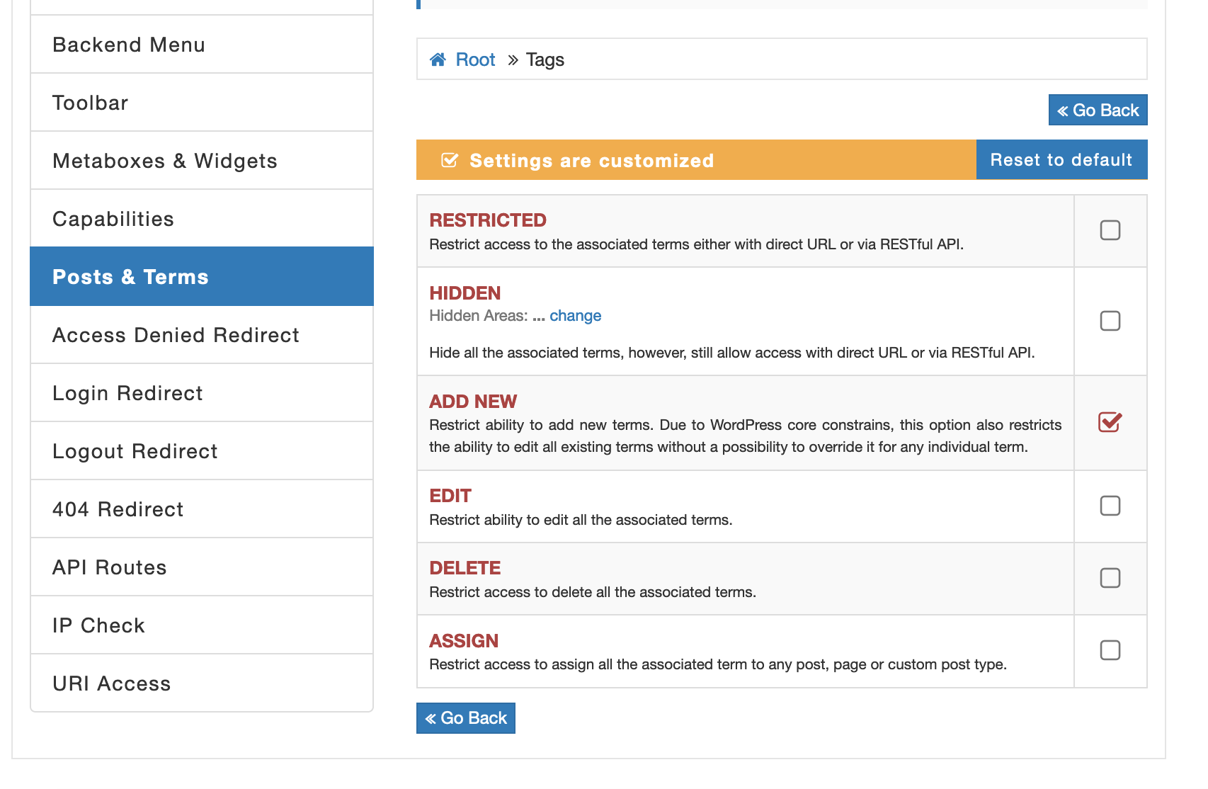 Add support for the "ADD NEW" access option to access policy · Issue #57 · aamplugin/advanced ...