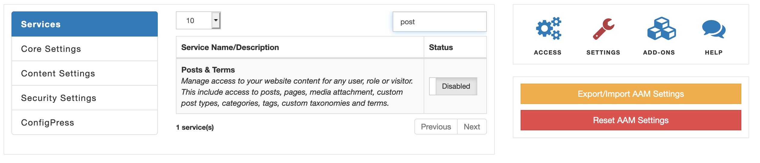 Terms & Taxonomies settings take effect when Post & Terms service is off · Issue #69 · aamplugin ...