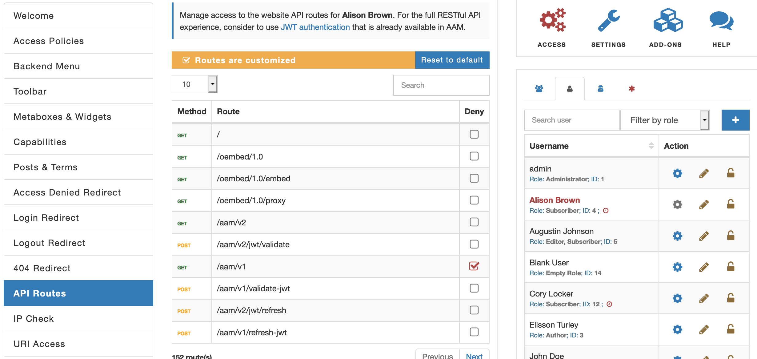 No ability to "allow" API Route · Issue #131 · aamplugin/advanced-access-manager · GitHub