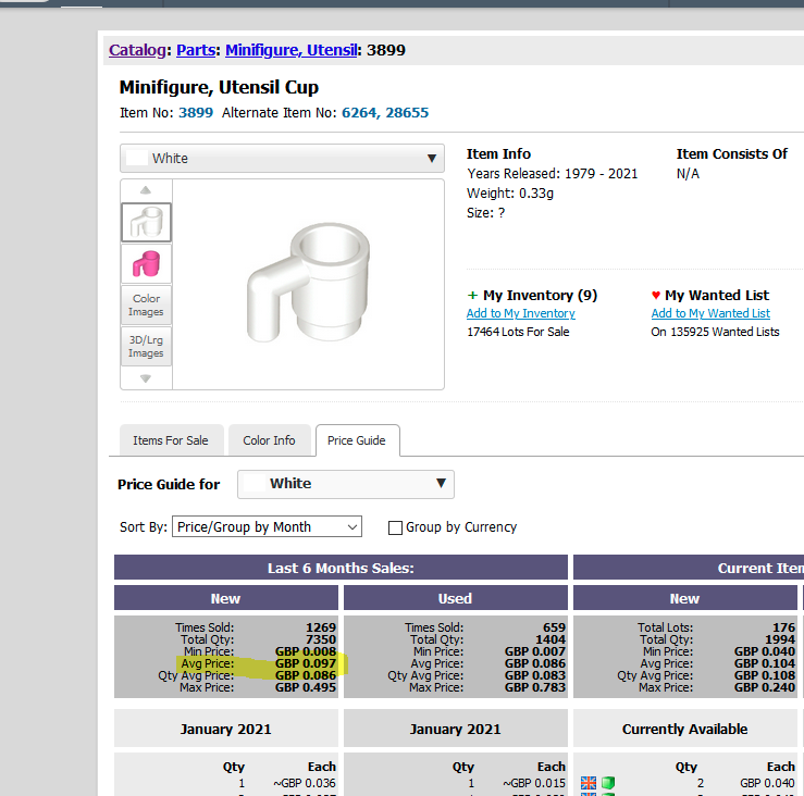 Set To Price Guide · Issue 75 · Rgriebl Brickstore · Github