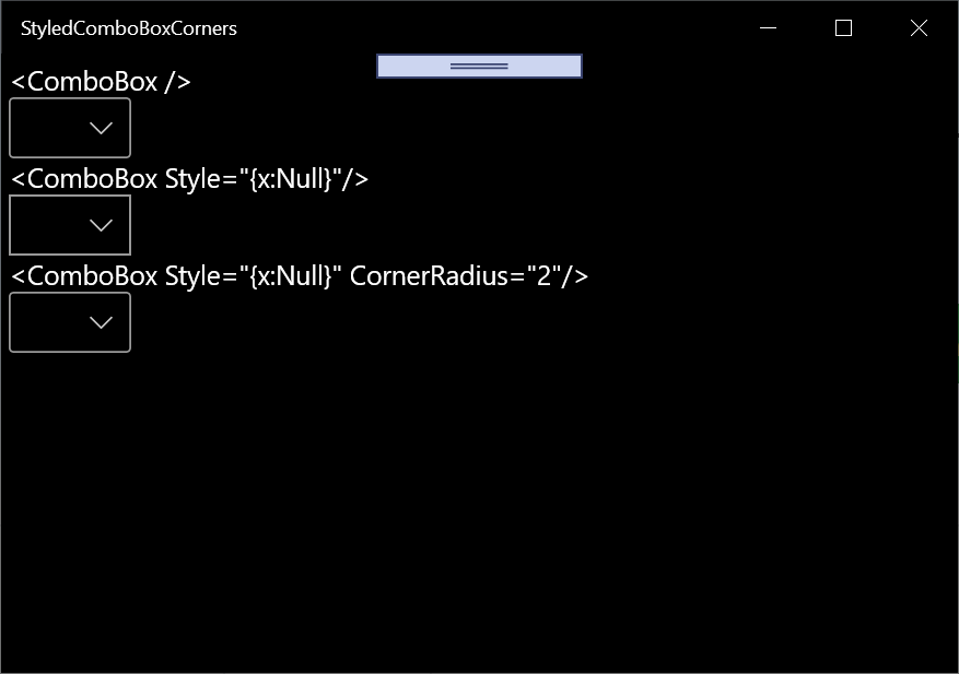 ComboBox lost rounded corners if any explicit Style is set for it · Issue #1260 · microsoft ...