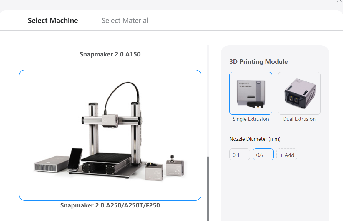 BUG: Nozzle diameter is not associated with line width · Issue #1960 · Snapmaker/Luban · GitHub