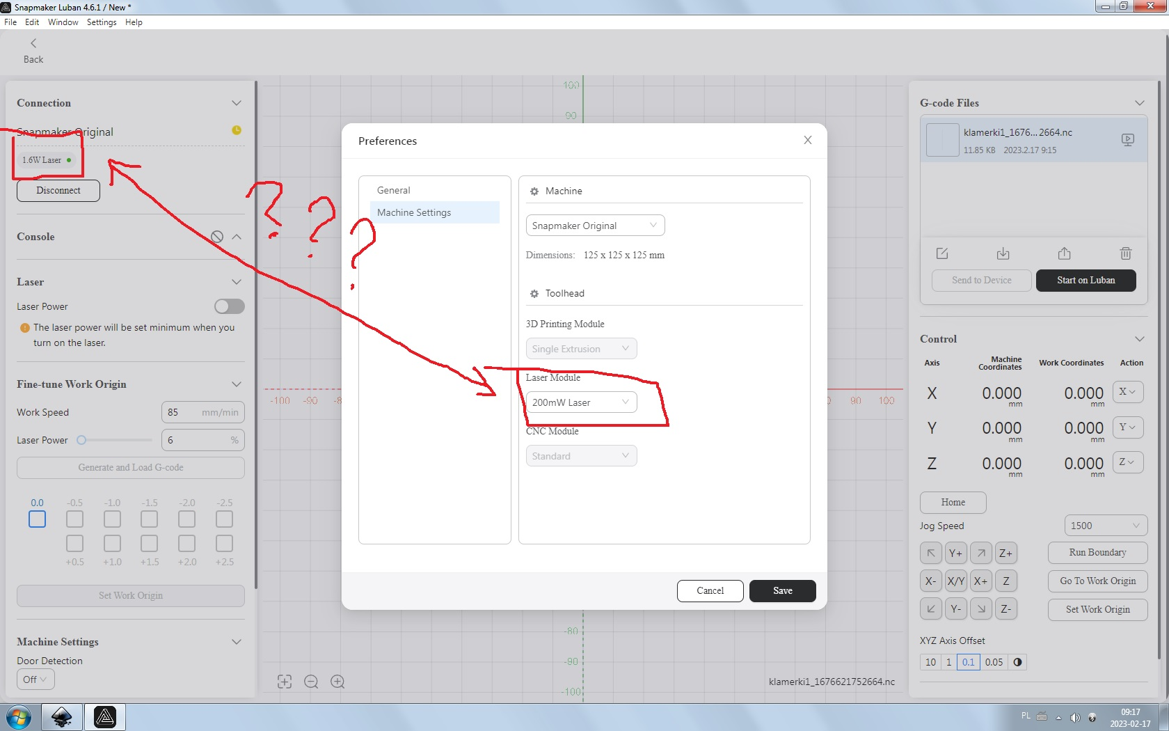 BUG: Original connect info error · Issue #1989 · Snapmaker/Luban · GitHub