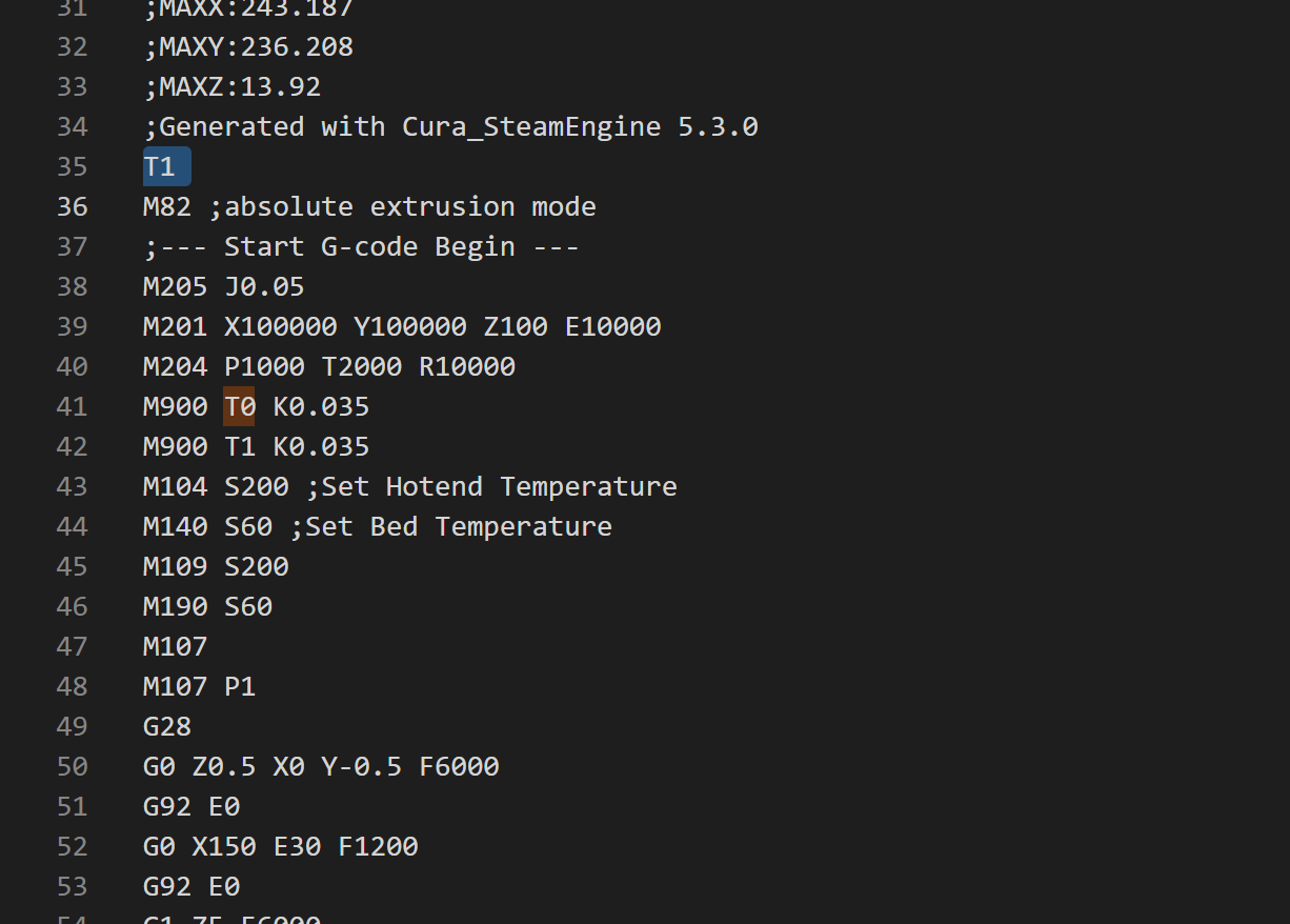 Artisan always prints using the left extruder · Issue #50 · Snapmaker/SnapmakerCuraPlugin · GitHub