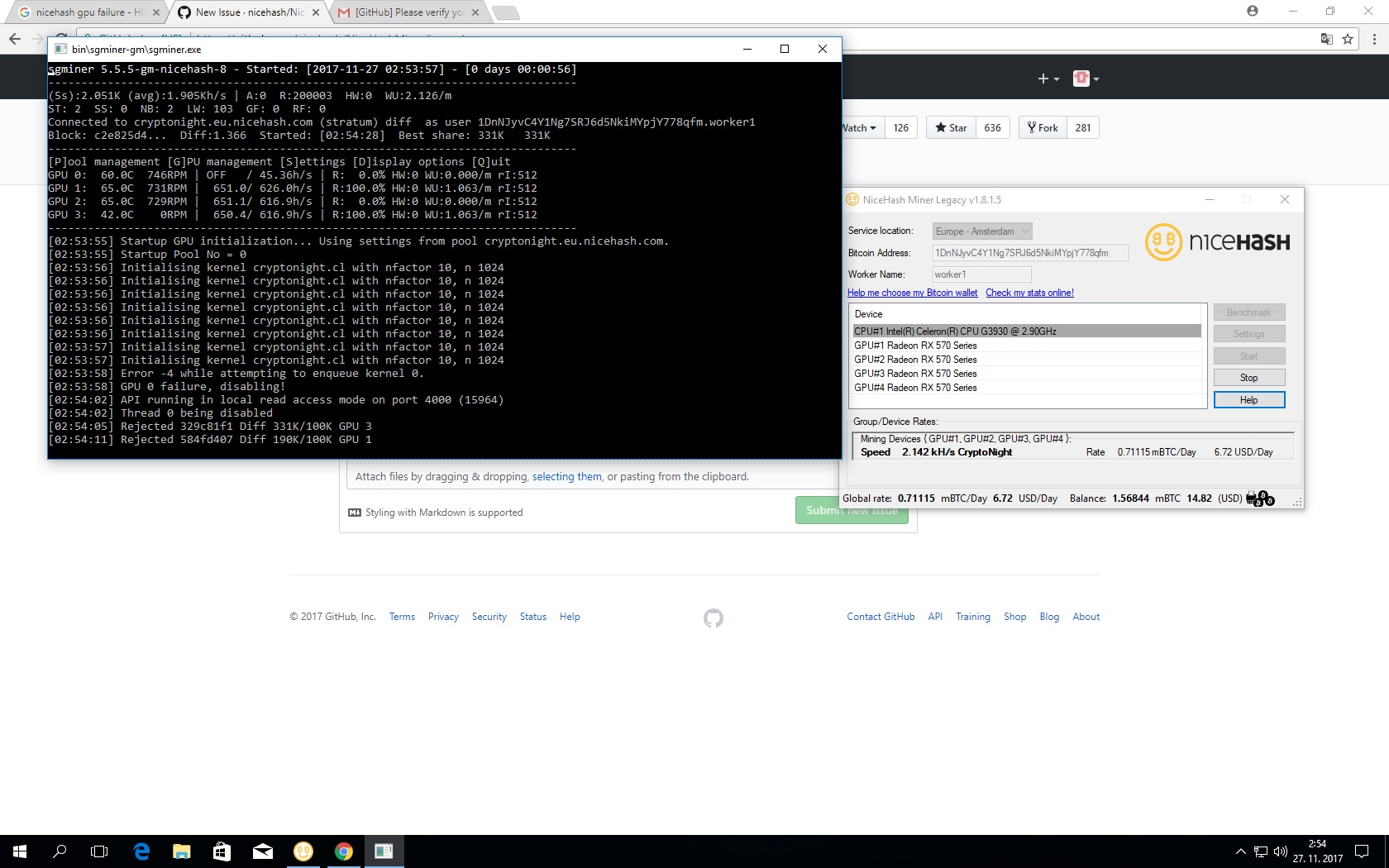 Random Gpu failure, disabling · Issue #1347 · nicehash/NiceHashMiner-Archived · GitHub