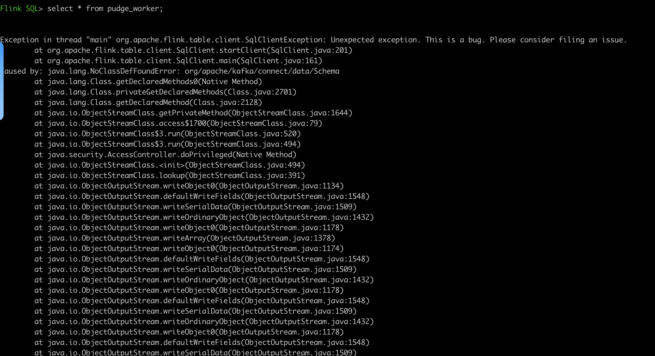 通过mysql-cdc-sql的方式读取数据出现noclassfound错误 · Issue #1048 · apache/flink-cdc · GitHub