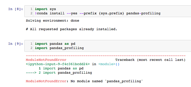 Unable to import Pandas profiling · Issue #113 · ydataai/ydata ...