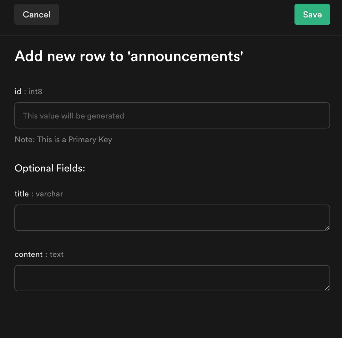 table edit text column should show as multiple rows · Issue #1694 · supabase/supabase · GitHub
