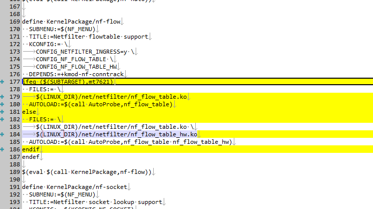 最新版编译报错：nf_flow_table_hw.ko is missing · Issue #11083 · coolsnowwolf/lede · GitHub