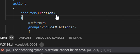 pageextension - The anchoring symbol cannot be an area · Issue #4084 ...