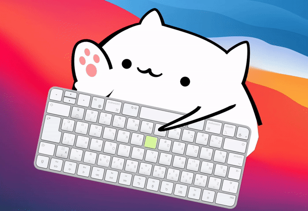 GitHub - huxianyin/bongocat-mac-keyboard: desktop pet bongocat that mimic your keyboard typing
