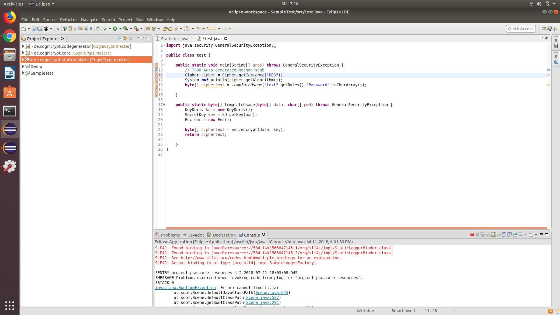 Cant Find Rtjar File Error With Jdk 10 · Issue 202 · Eclipse Cognicryptcognicrypt · Github
