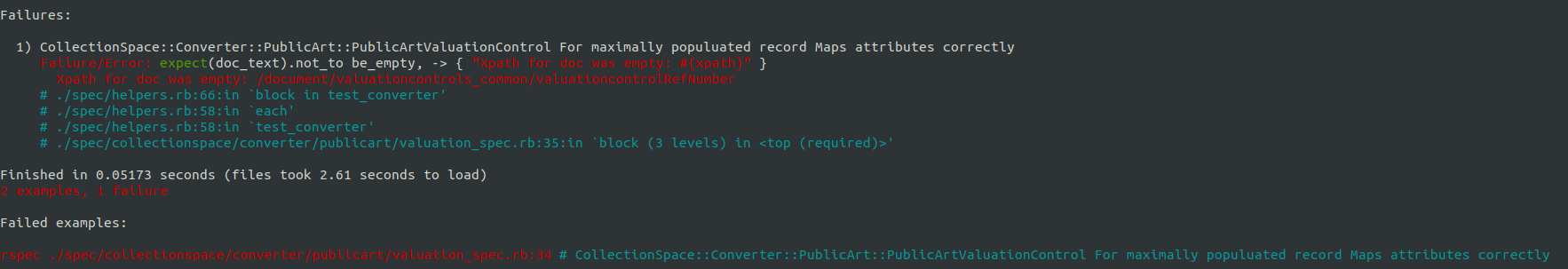 Xpath Failure: doc was empty. · Issue #292 · collectionspace/cspace-converter · GitHub