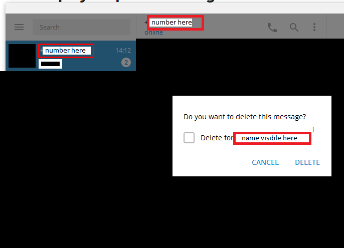 Name of the user visible when deleting a message (user is not on contact list) · Issue #4086 ...