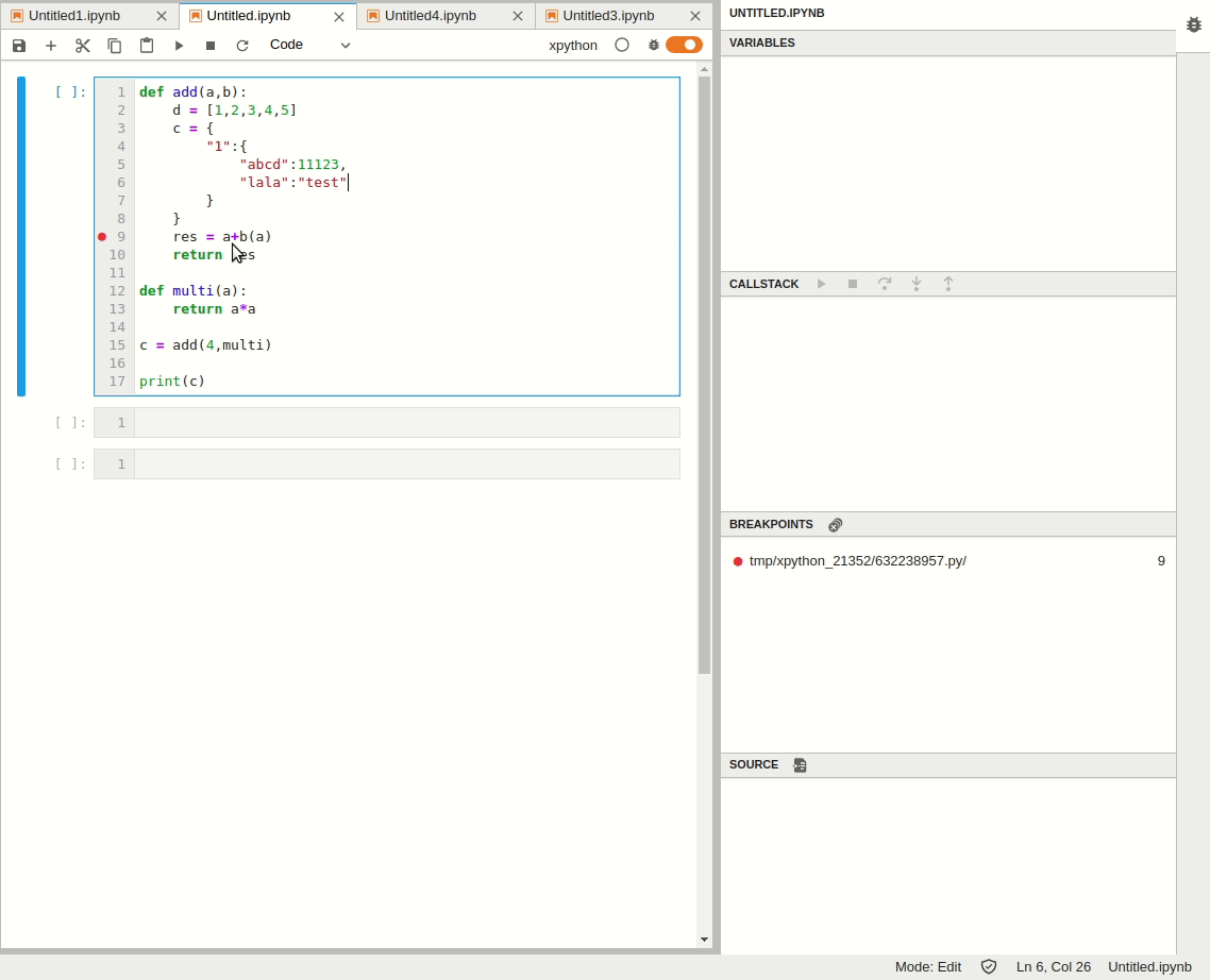 Wrong behavior of lifecycle debugger · Issue #351 · jupyterlab/debugger · GitHub