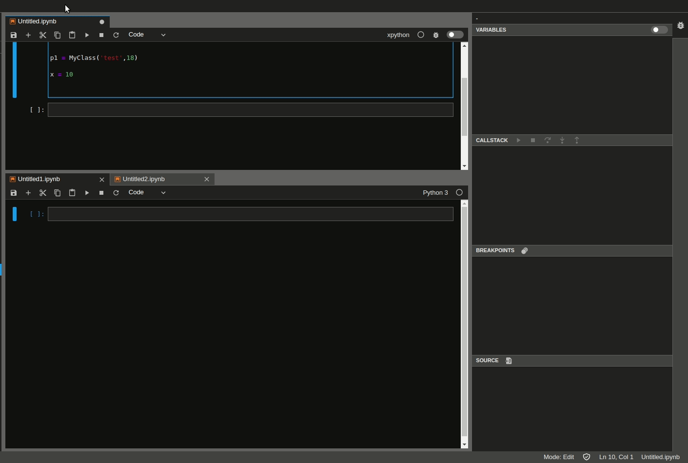 Toggle Button Visibility Not Displaying On Tab · Issue 402 · Jupyterlabdebugger · Github