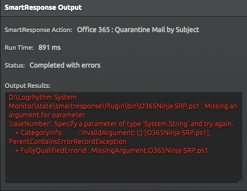 Smartresponse Not Working · Issue 4 · Logrhythm Labs Pie · Github