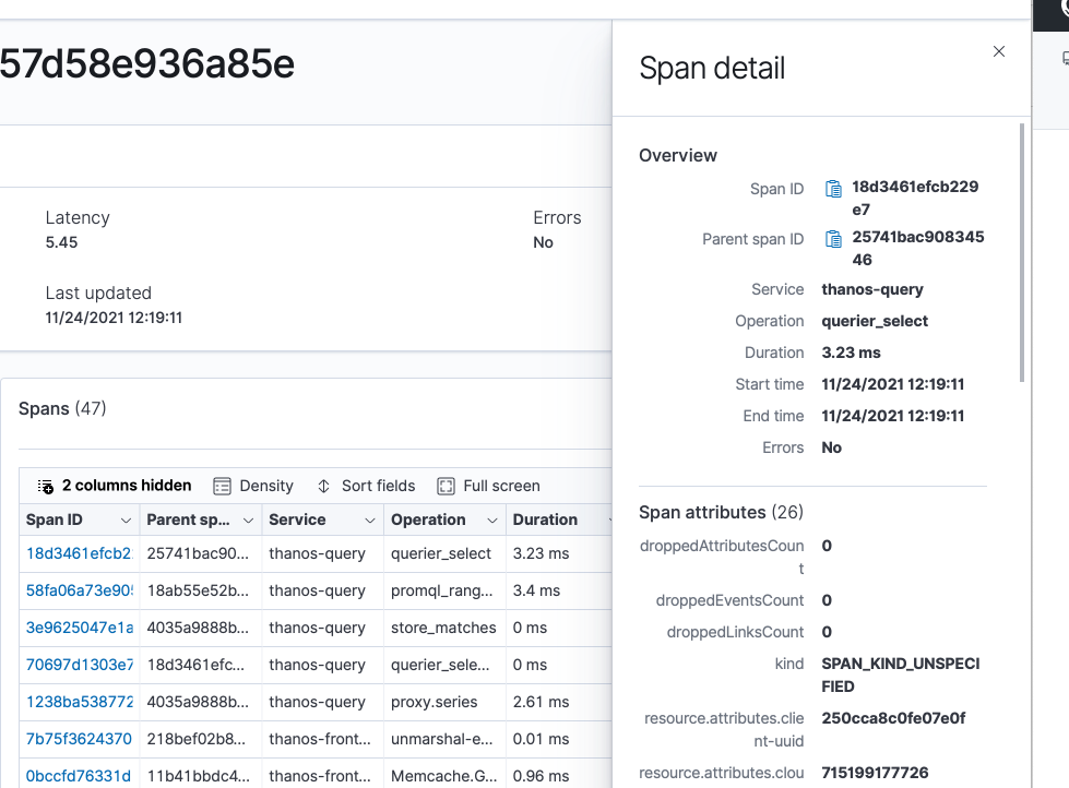 [BUG] detailed trace window is not opening on the timeline view · Issue #275 · opensearch ...