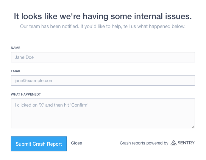 Ability To Customize The Text In The User Feedback Form · Issue 8166 · Getsentry Sentry · Github