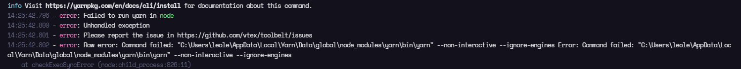 Error vtex link: --non-interactive --ignore-engines · Issue #1148 · vtex/toolbelt · GitHub