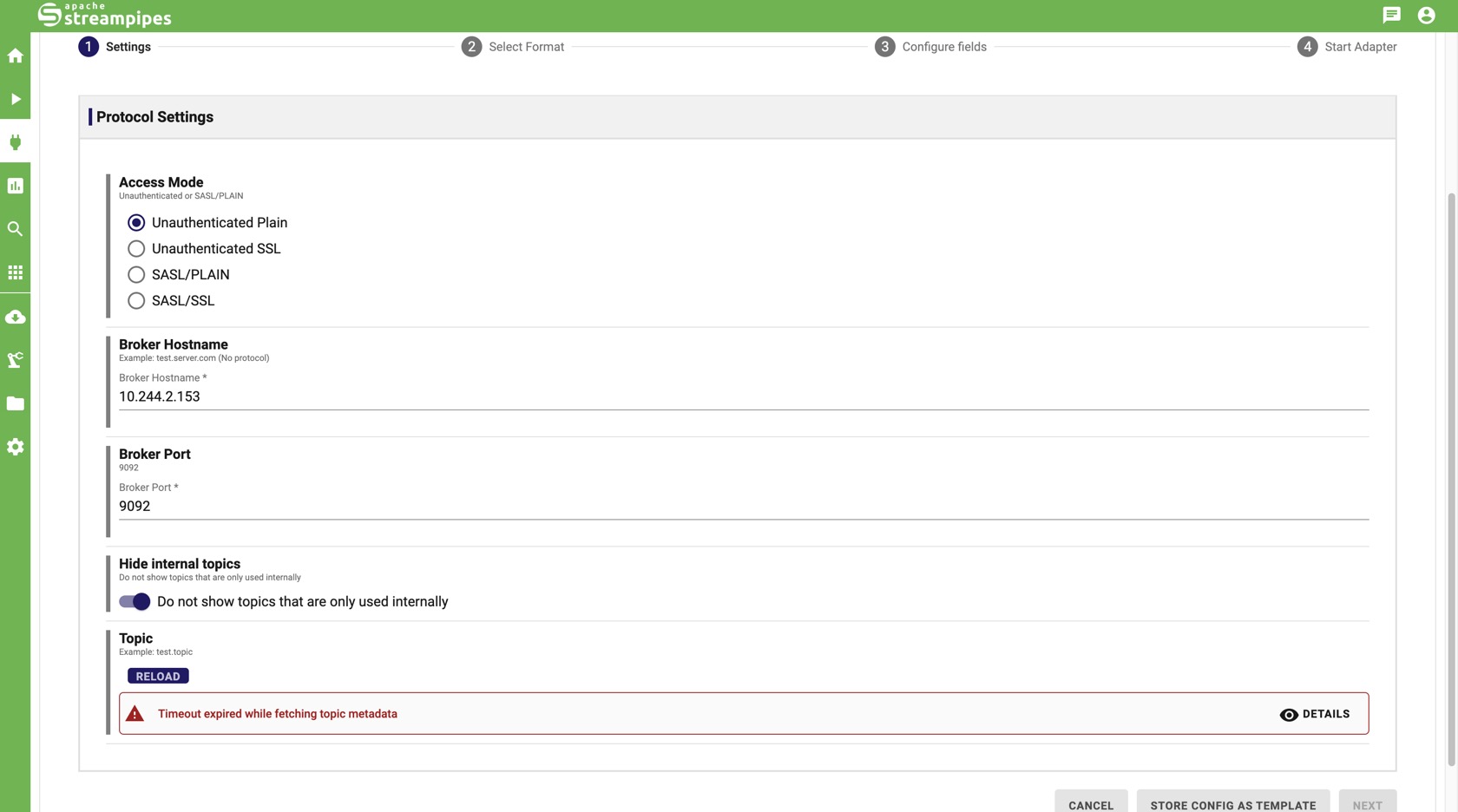 Can Not Create A New Adapter · Apache Streampipes · Discussion 1594 · Github