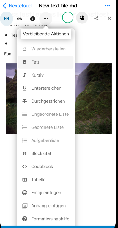 Attachment upload not possible in mobile view · Issue #11215 · nextcloud/android · GitHub