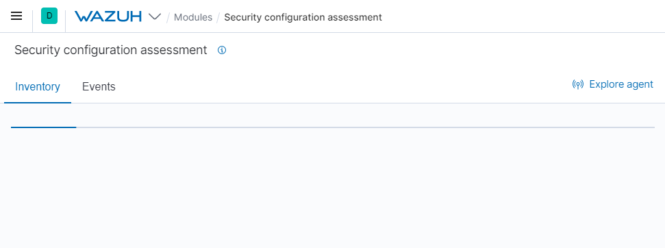 Loading status keeps indefinitely in Modules > Security configuration assessment when unpin the ...