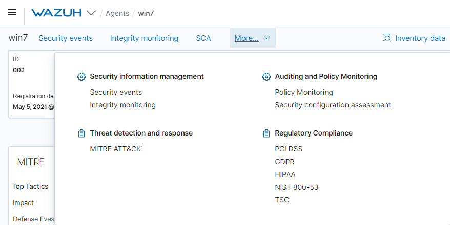 Vulnerabilities module is missing in the agent menu · Issue #3227 · wazuh/wazuh-dashboard ...