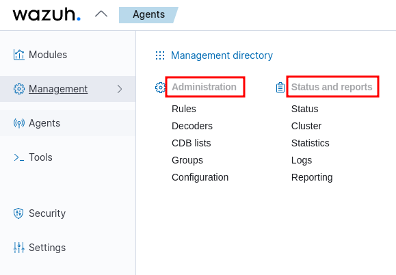 Fix the disabled section titles in menu · Issue #5097 · wazuh/wazuh-dashboard-plugins · GitHub