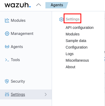 Fix the disabled section titles in menu · Issue #5097 · wazuh/wazuh-dashboard-plugins · GitHub