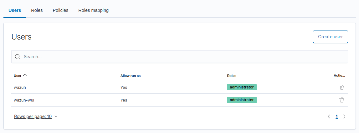 Replace the tables on the Security section with TableWzAPI component · Issue #5467 · wazuh/wazuh ...