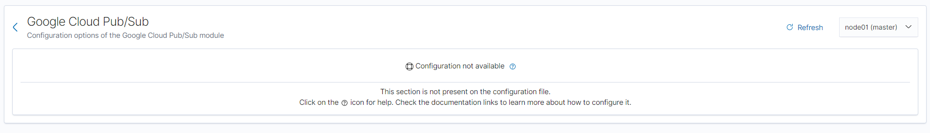 Add New Configuration View Settings For Gcp Integration · Issue 2418