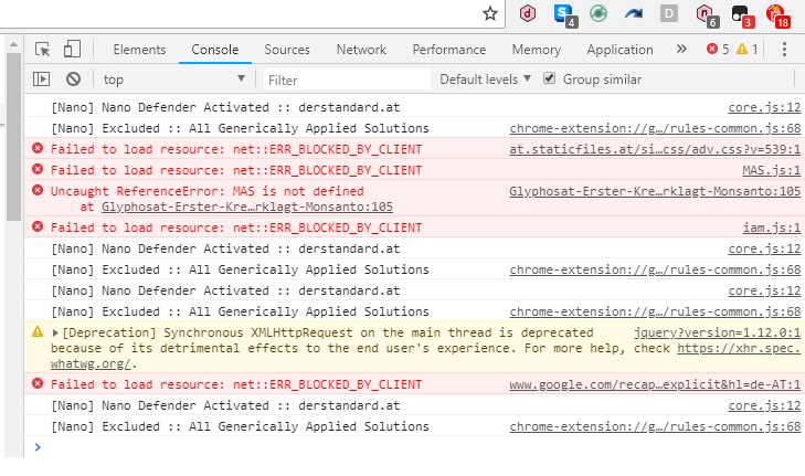 Anti-adblock on derstandard.at · Issue #2632 · uBlockOrigin/uAssets · GitHub