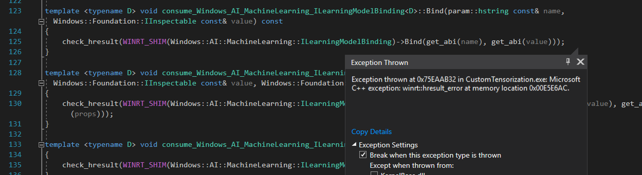 Type Error : Type parameter (T) bound to different types (tensor(float ...