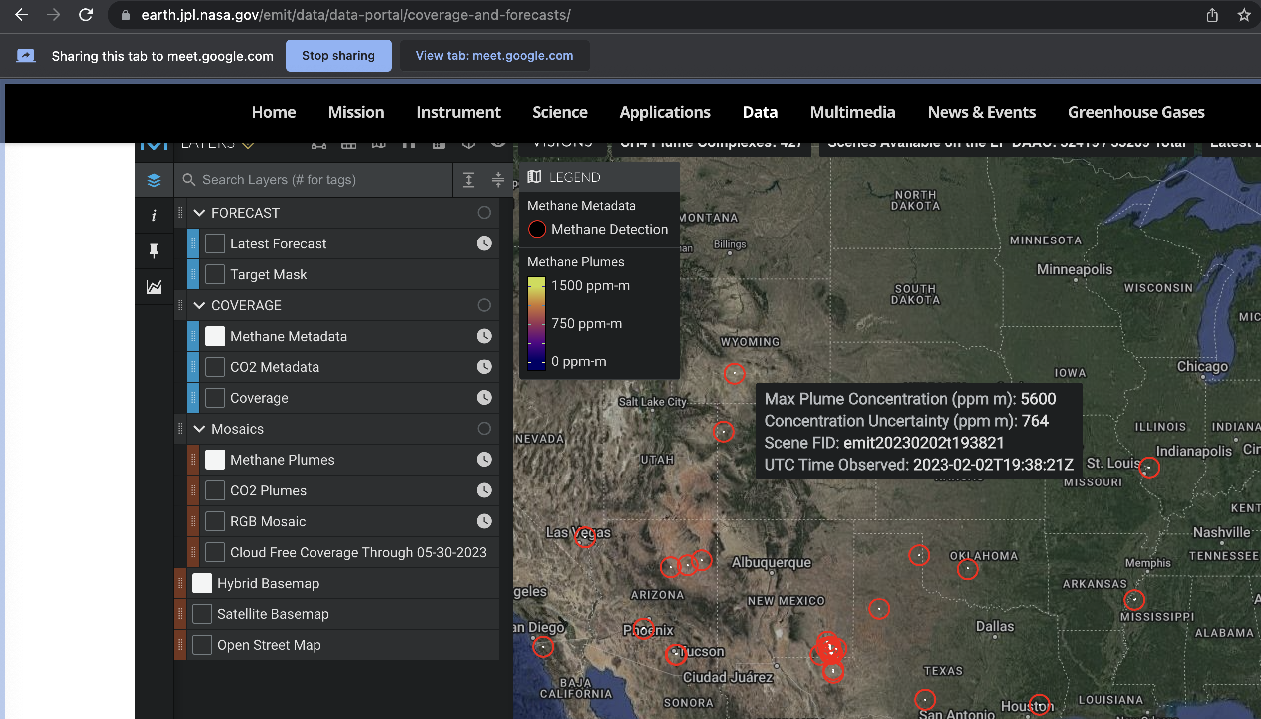 Can we find a way to enhance plume dataset exploration? · Issue #588 · NASA-IMPACT/veda-ui · GitHub
