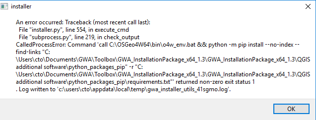 pip install fails · Issue #14 · GlobWetlandAfrica/installer · GitHub