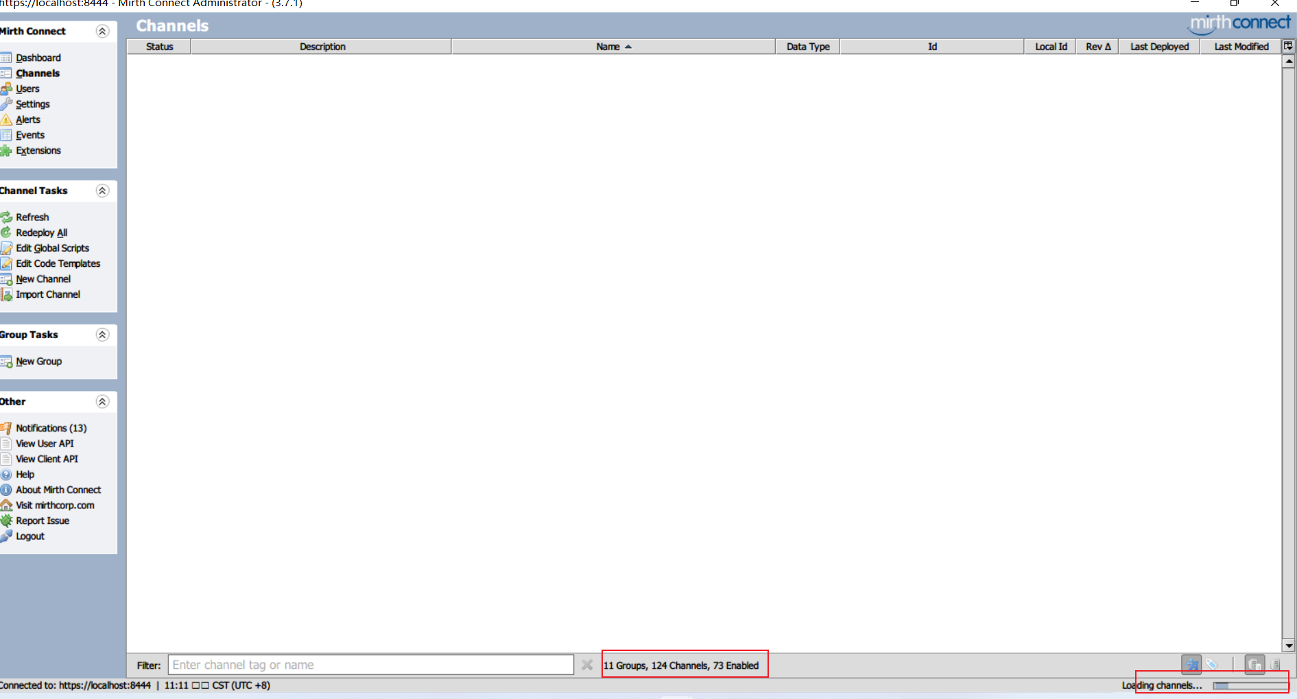 After installing the extension, the channel cannot be loaded. · Issue #5 · jonbartels/mirth ...