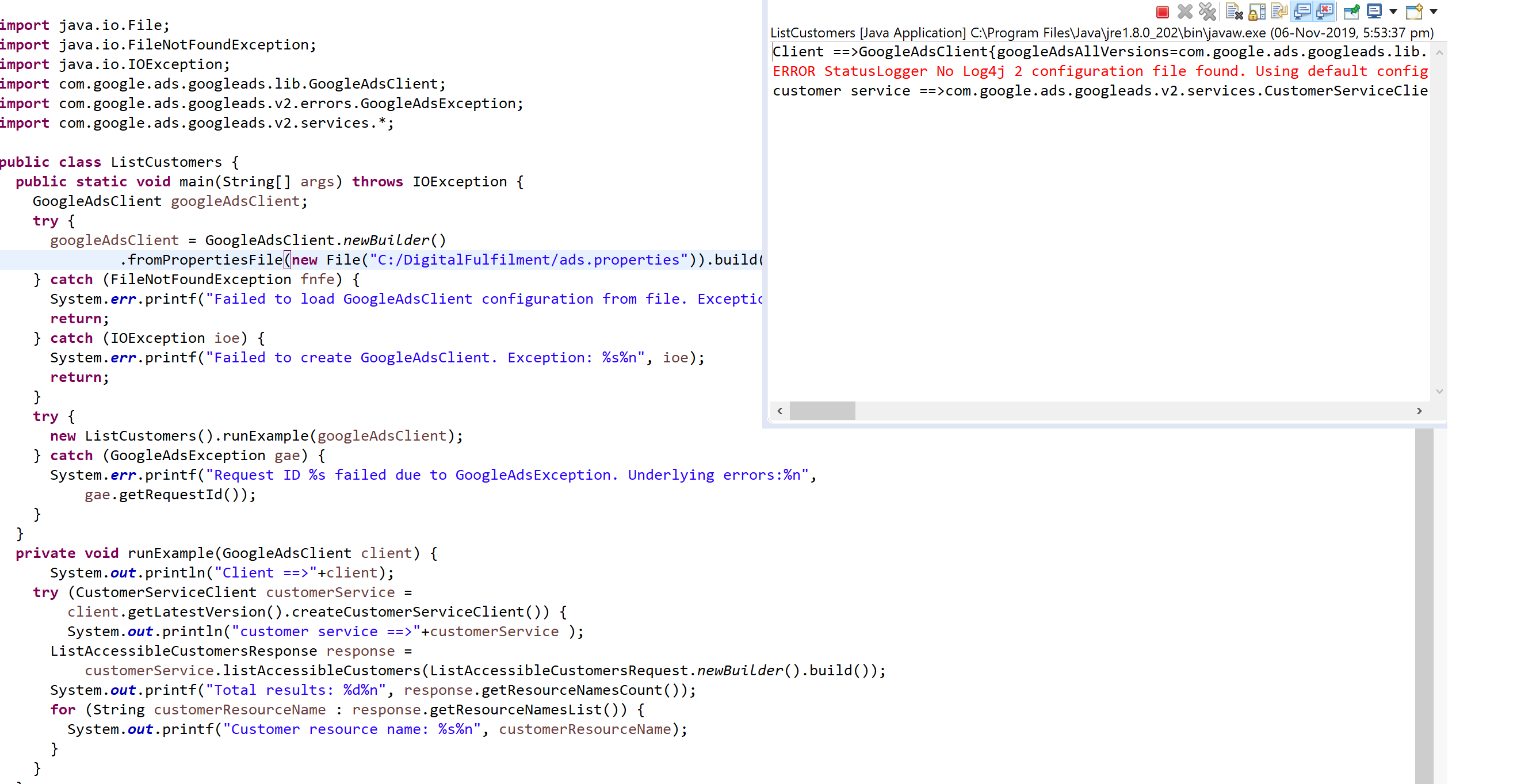 SearchPagedResponse got stuck for longtime.. without returning anything · Issue #185 · googleads ...