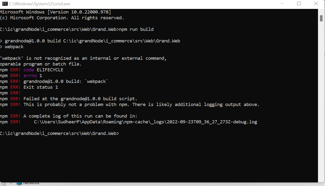 Facing some proble to generate new style.min.css file under wwwroot/bundles floder on soluton ...